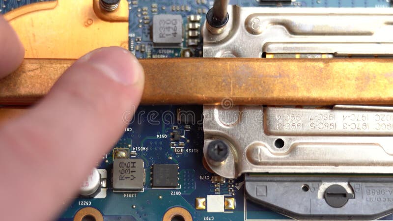 Installing a Copper Cooling System on a Laptop Processor, Copper ...