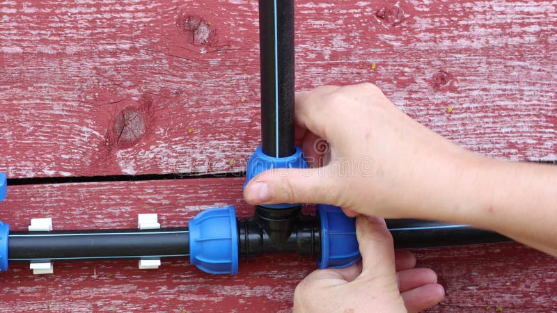 Installing Home Water System with HDPE Pipes and Collet Compression ...