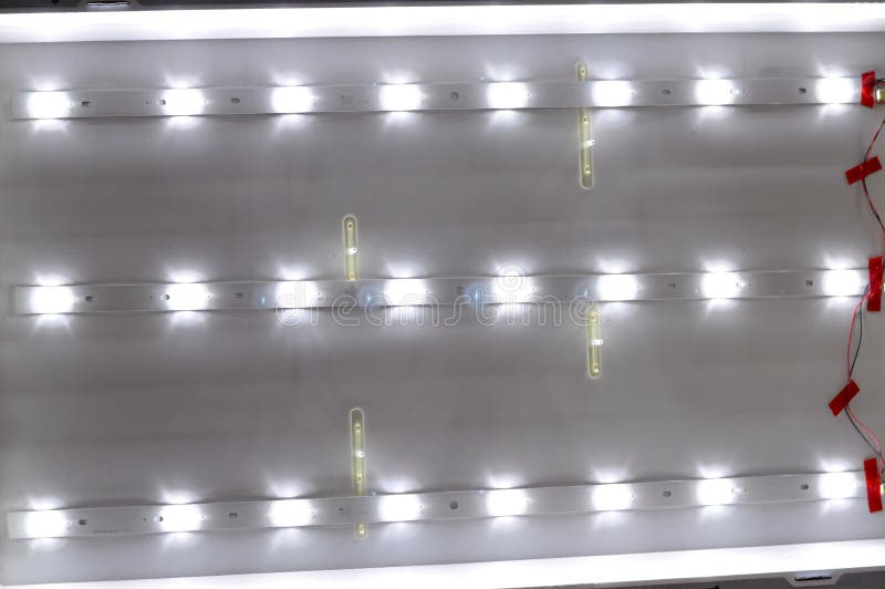 Installing Led Light Strips As a Backlight for a TV Television Device ...