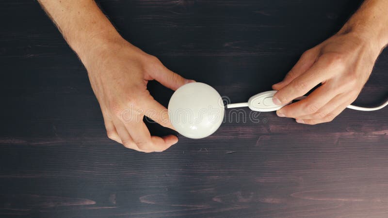 Installing Light Bulb, Troubleshooting, and Failed Start-Up Stock Video ...