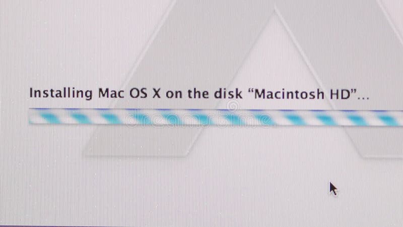 Installing Mac OS X on IMac Computer Progression Bar Stock Footage ...