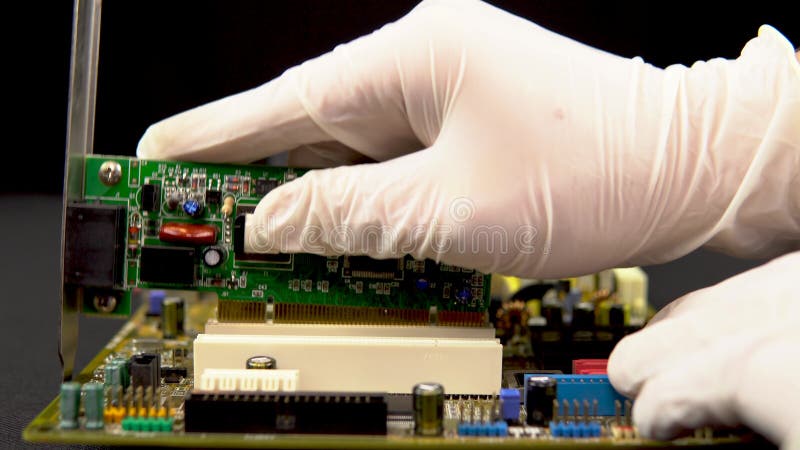 Installing a Network Card on the Motherboard. Network Data Transmission ...