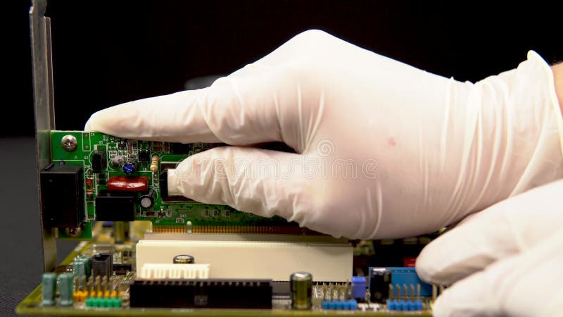 Installing a Network Card on the Motherboard. Network Data Transmission ...