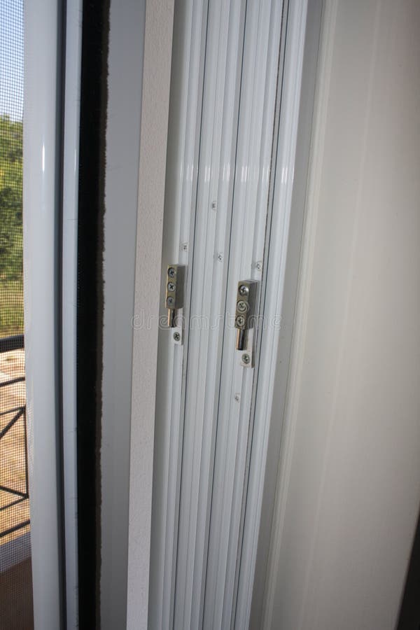 Installing Mosquito Nets for Plastic Windows Stock Image - Image of ...