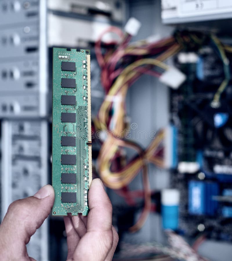 Installing RAM memory stock image. Image of chip, component - 97263425