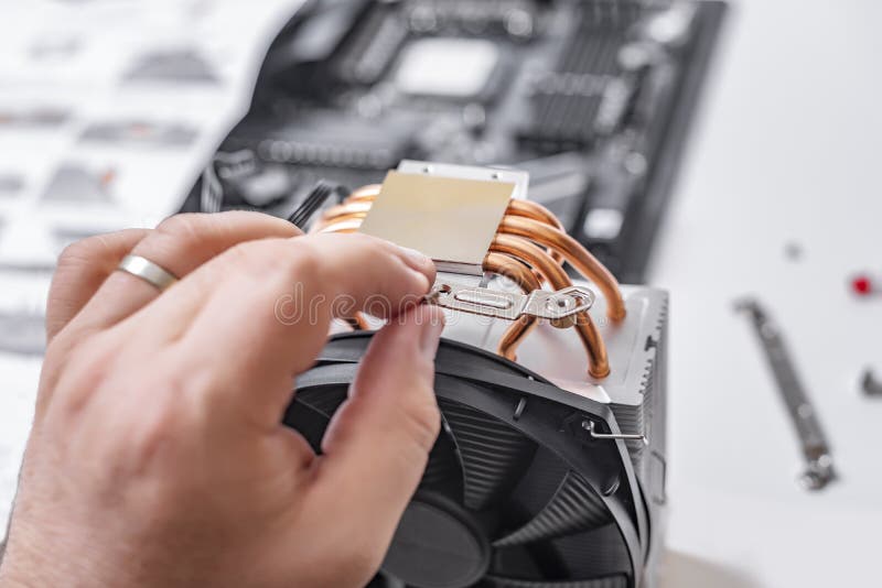 334 Installing Processor Fan Computer Motherboard Stock Photos - Free ...