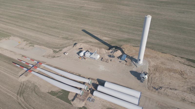 Installing Vestas Wind Systems Turbine for Development Renewable Energy ...