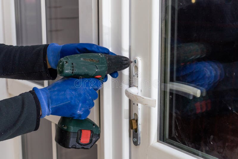 Installing a Window in the Apartment. almost Assembled Corner Polyvinyl ...