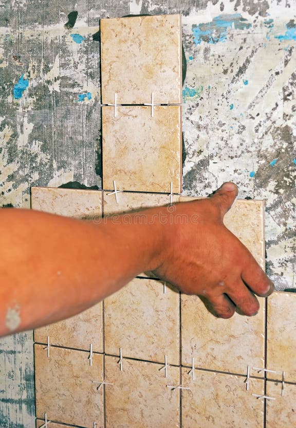 Installs ceramic tiles stock photo. Image of house, collar - 5719282