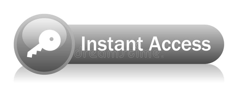 Instant access button stock illustration. Illustration of entry - 219714882