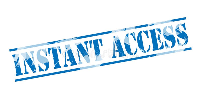 Instant access stamp stock illustration. Illustration of sticker - 97565190