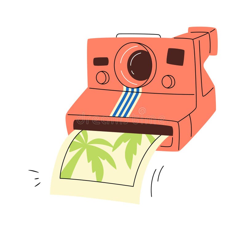 Instant Camera Print Picture Stock Vector - Illustration of camera ...