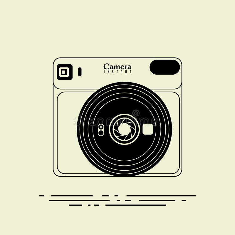 Instant Camera Template Vector Stock Vector - Illustration of ...