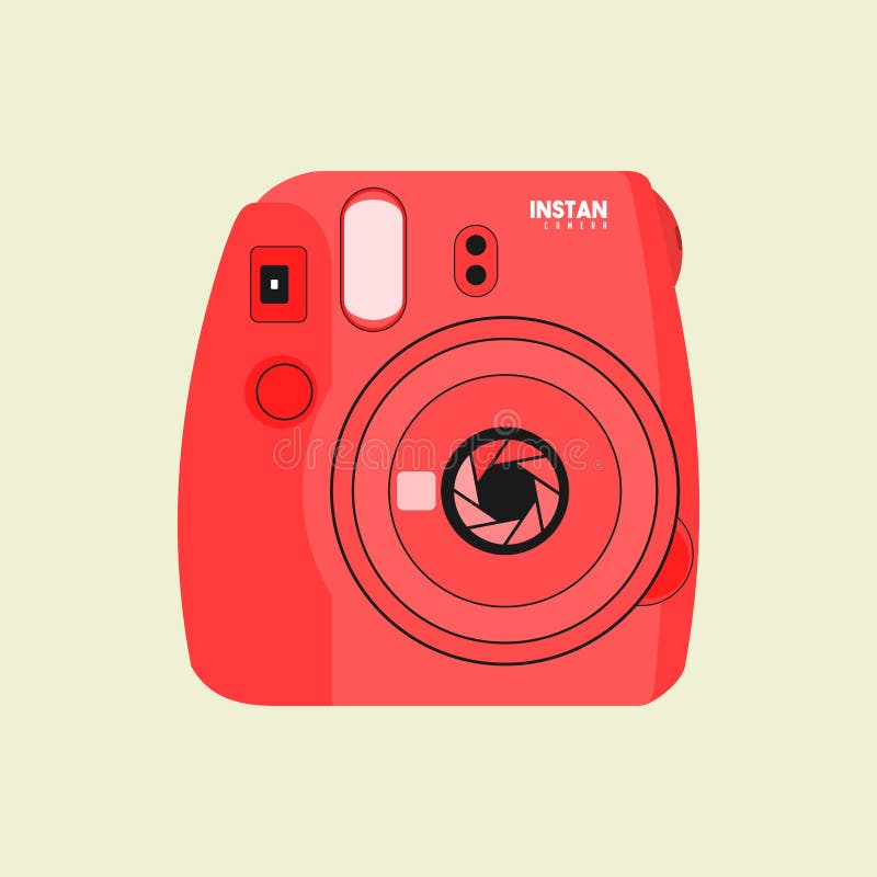 Instant Camera Template Vector Stock Vector - Illustration of flash ...
