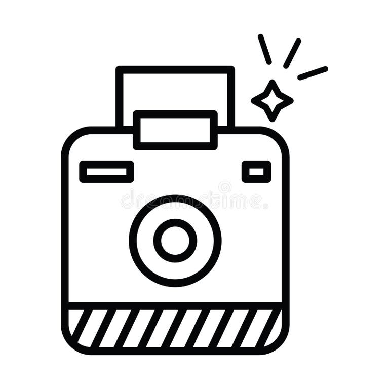 Instant Camera. Vector Illustration Decorative Design Stock Vector ...