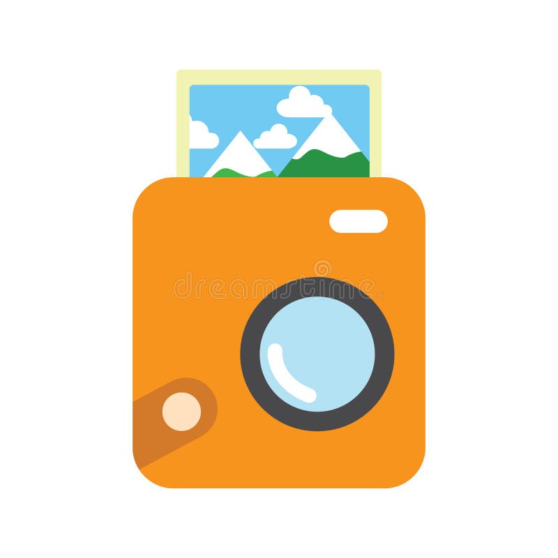 Instant Camera. Vector Illustration Decorative Design Stock Vector ...