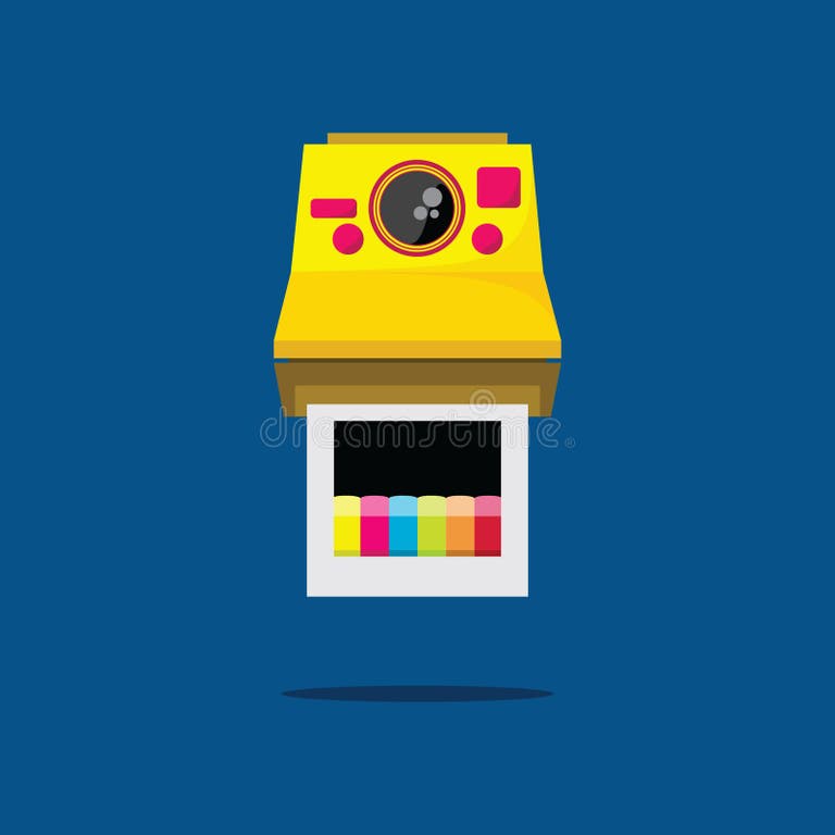 Instant Camera. Vector Illustration Decorative Design Stock Vector ...