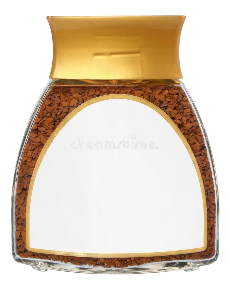 Instant coffee. stock image. Image of single, transparent - 18513823