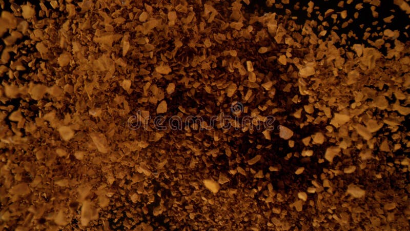 Instant Coffee Grains Explosion, Top View Stock Image - Image of ...