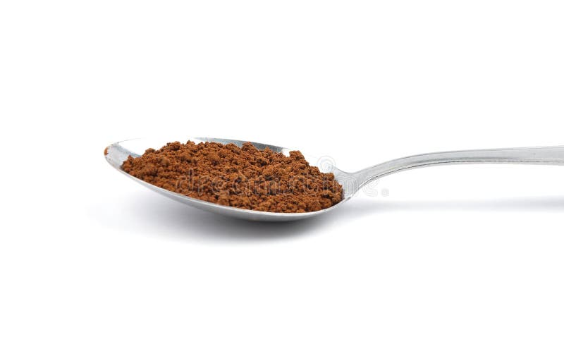 Instant coffee on spoon stock photo. Image of coffee - 52795064