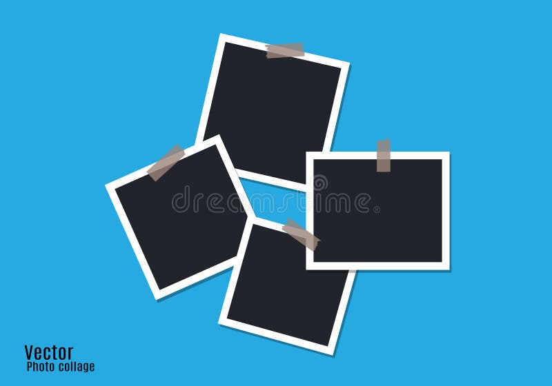 Instant Collage Photo Frame Collection Stock Vector - Illustration of ...
