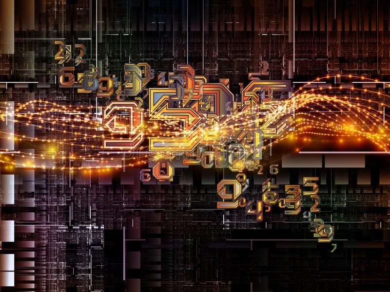 Instant of Digital World stock illustration. Illustration of data ...