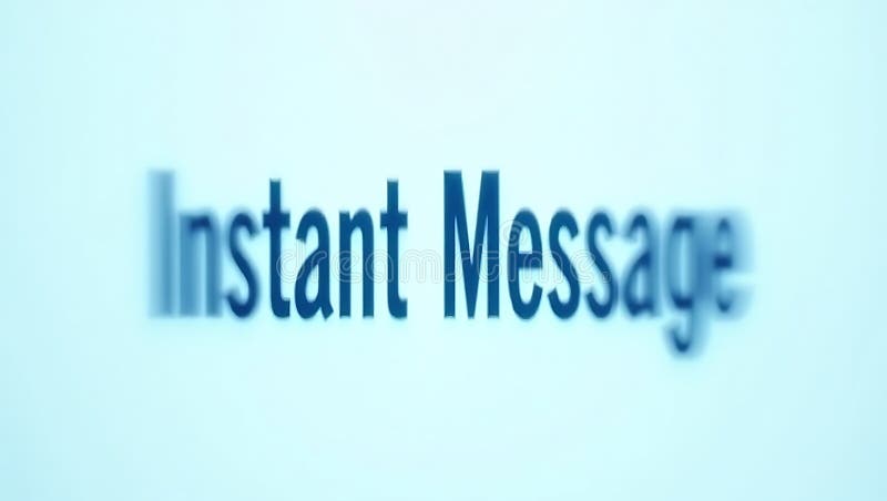 Instant Message Notification Displayed on Screen during Digital ...