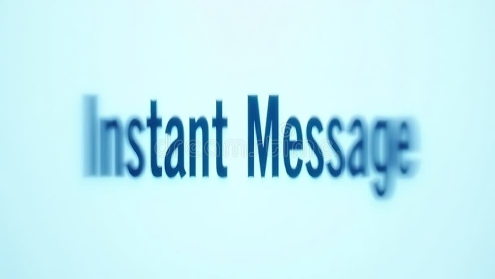 Instant Message Notification Displayed on Screen during Digital ...