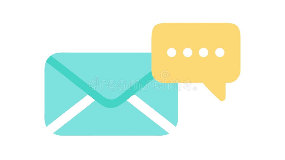 Instant Messaging or Chat Notification Icon, Vector Design Generative ...