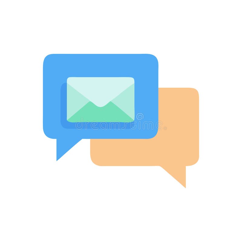 Instant Messaging Icon for Communication Stock Vector - Illustration of ...