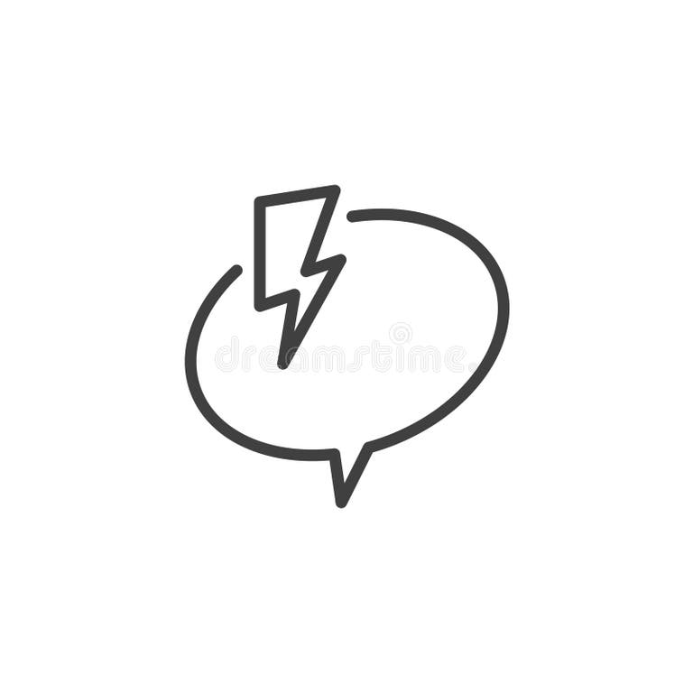 Instant Messaging Line Icon Stock Illustration - Illustration of design ...