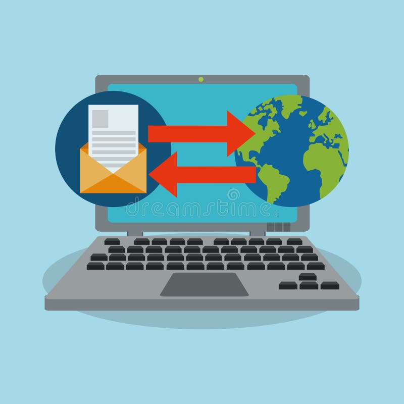 Instant Messaging Related Icons Image Stock Illustration - Illustration ...