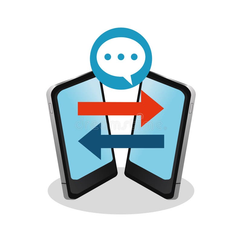 Instant Messaging Related Icons Image Stock Illustration - Illustration ...