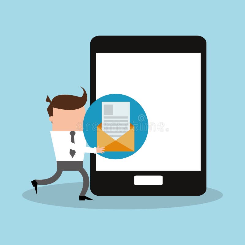 Instant Messaging Related Icons Image Stock Illustration - Illustration ...