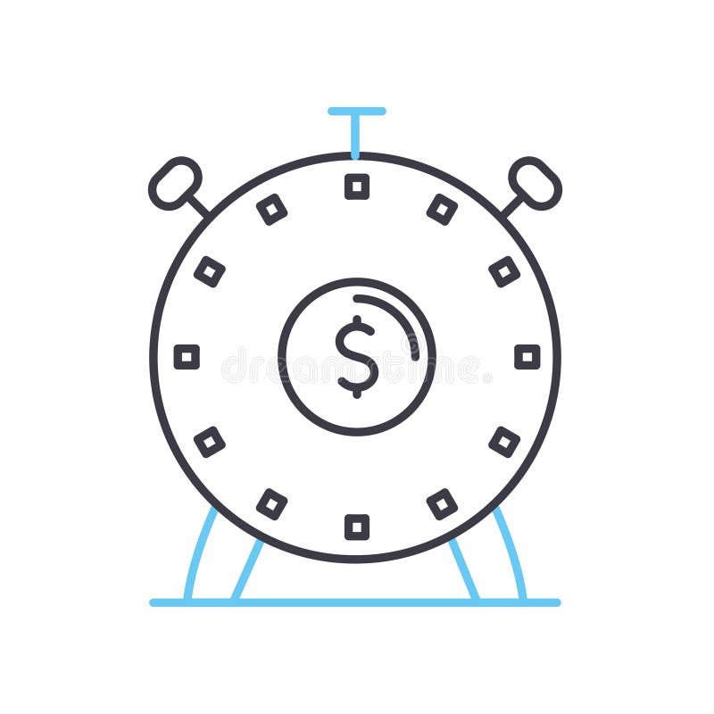 Instant Money Line Icon Outline Symbol Vector Illustration Concept