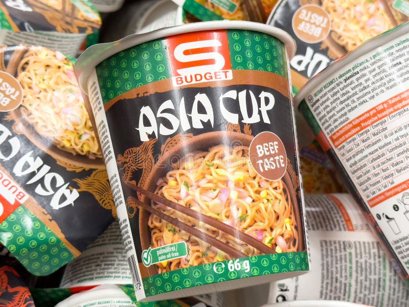 Instant Noodle Cup with Beef Flavor from S-budget Featuring Asian ...