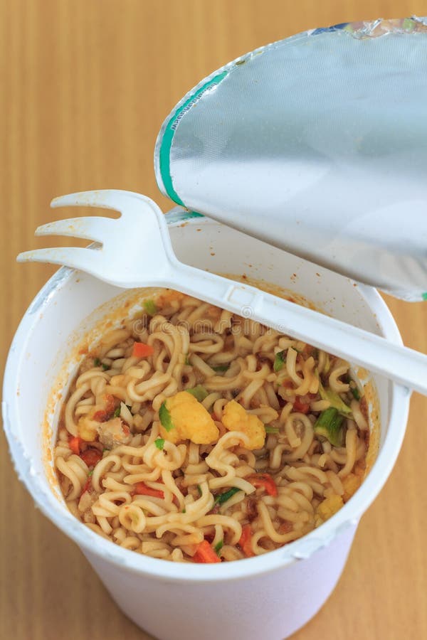 Cup of instant noodle stock image. Image of exotic, dinner - 46998191