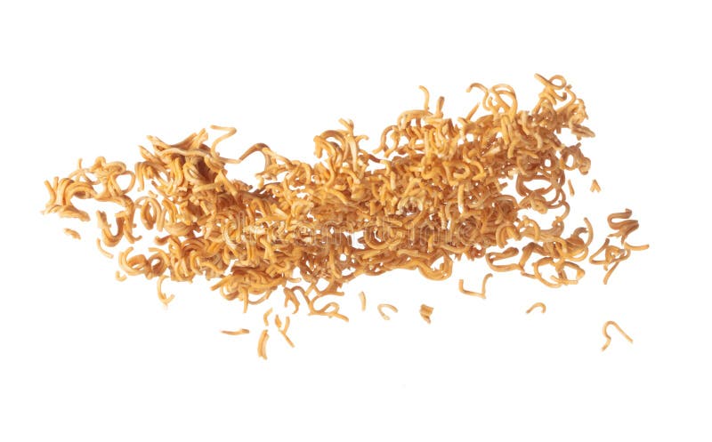 Instant Noodle Fly Explosion, Yellow Instant Noodle Float Explode ...