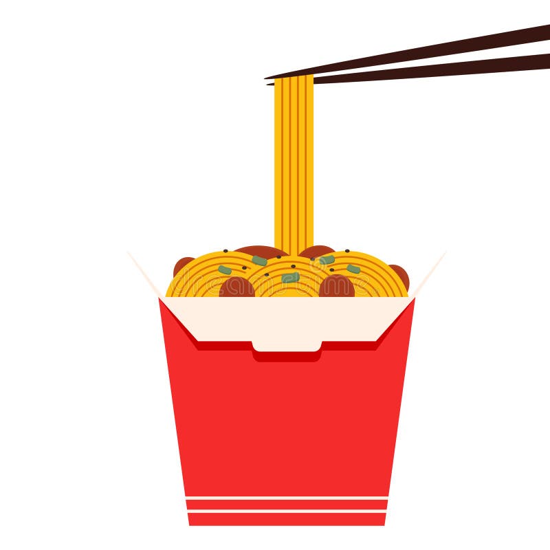 Instant Noodle and Pasta Cooking Instructions Vector Illustration Stock ...