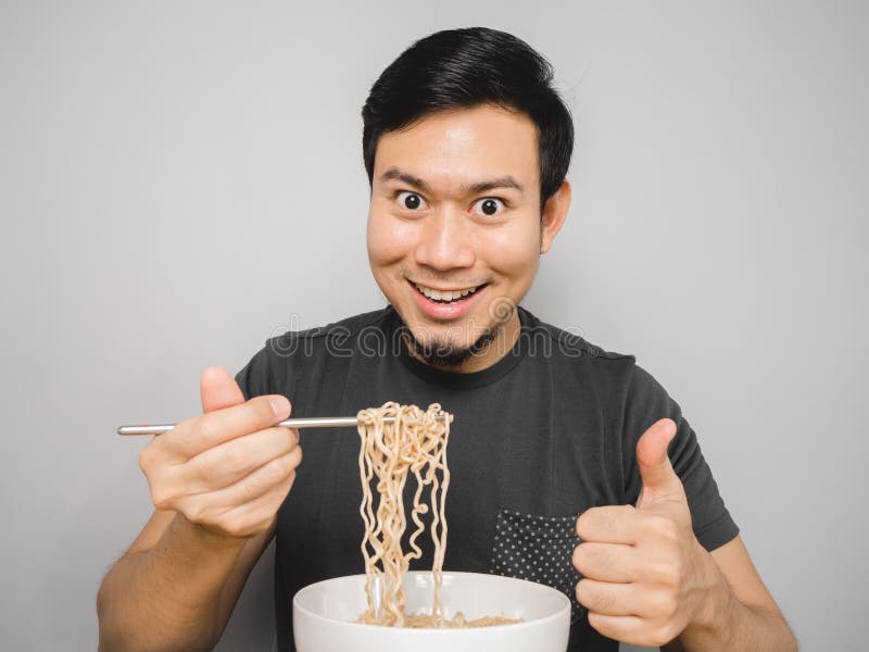 Instant Noodle Surprisingly Delicious. Stock Image - Image of ...
