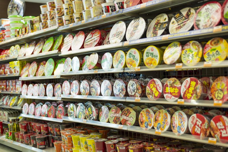 Instant Noodles on Supermarket Shelves Editorial Photo - Image of asian ...