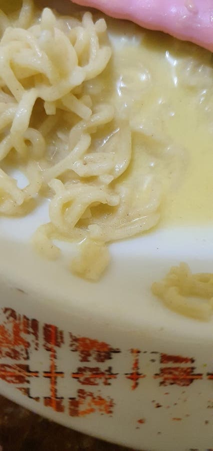 Instant Noodles for Kids To Eat Stock Image - Image of instant ...