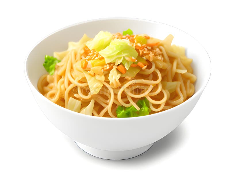 Instant Noodles with Pork and Vegetables, Ai Generated Stock ...