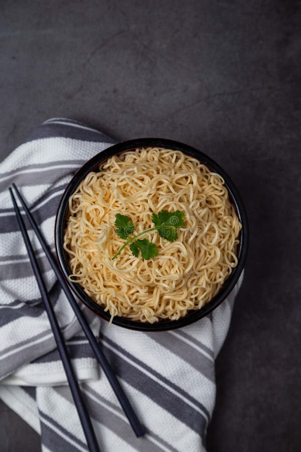 Instant Noodles are Ready To Serve on the Table Stock Photo - Image of ...