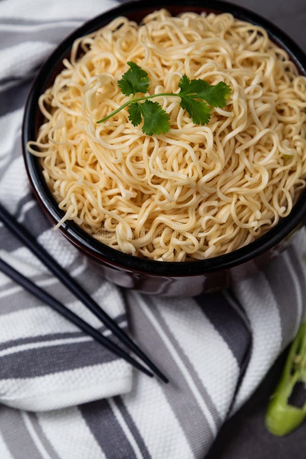 Instant Noodles are Ready To Serve on the Table Stock Photo - Image of ...