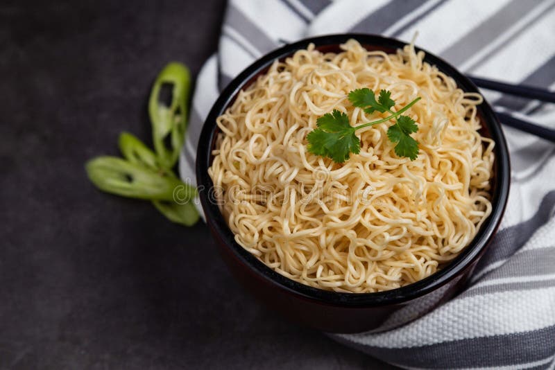 Instant Noodles are Ready To Serve on the Table Stock Image - Image of ...