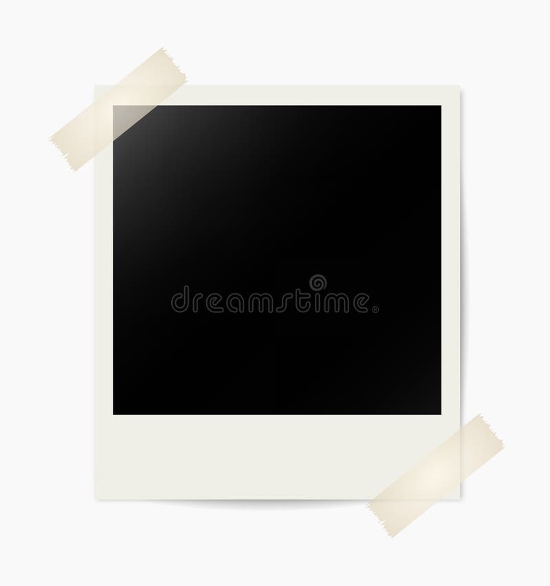 Polaroid Frame Vector Illustration . Single Instant Photo with Black ... Polaroid Frame Vector Illustration . Single Instant Photo with Black ...