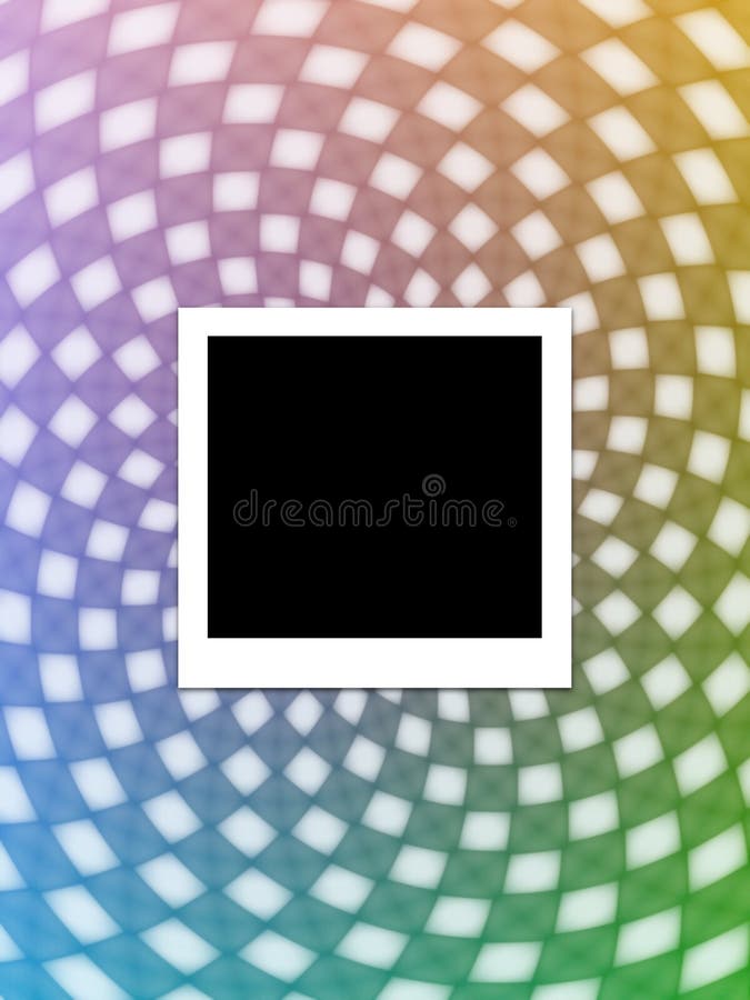 Instant photo on abstract stock illustration. Illustration of object ...