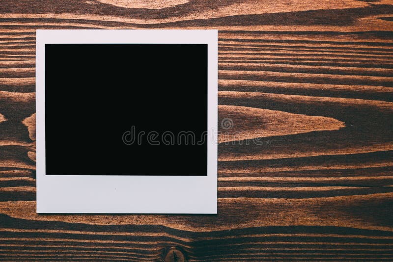 Instant photo. stock photo. Image of instant, wood, black - 65304198