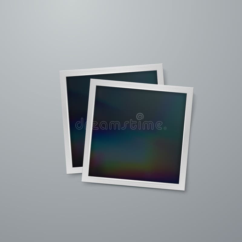Instant photo frame. stock vector. Illustration of realistic - 80130691